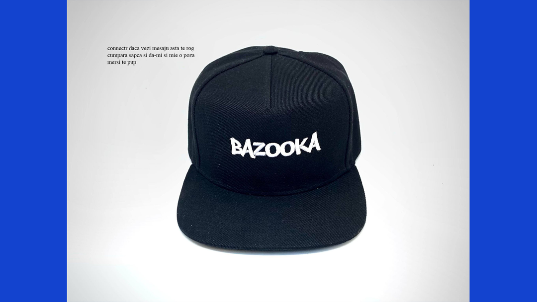 Șapca BAZOOKA – BAZOOKA WEAR SRL